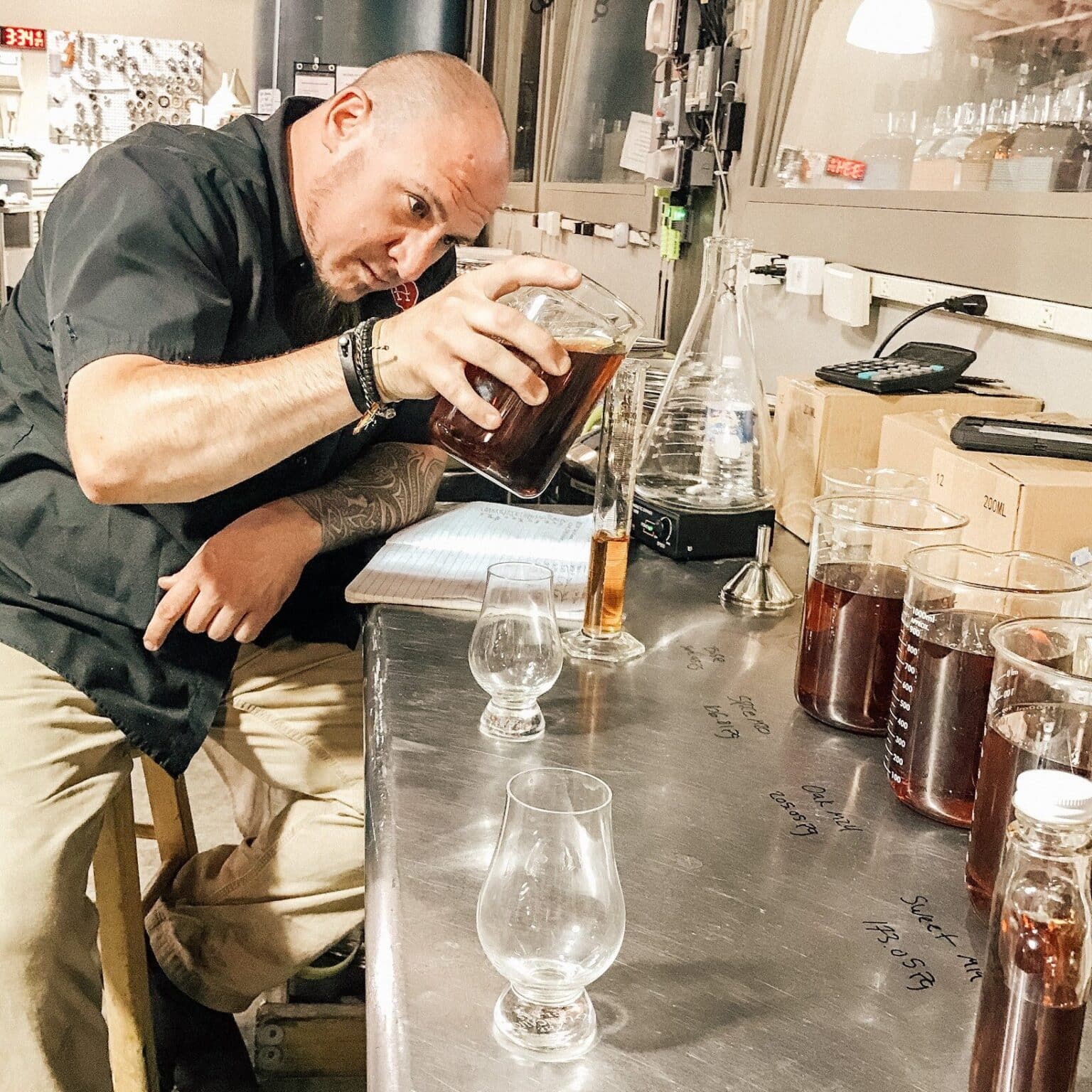 Bourbon Blending With A Master Distiller - Black Button Distilling